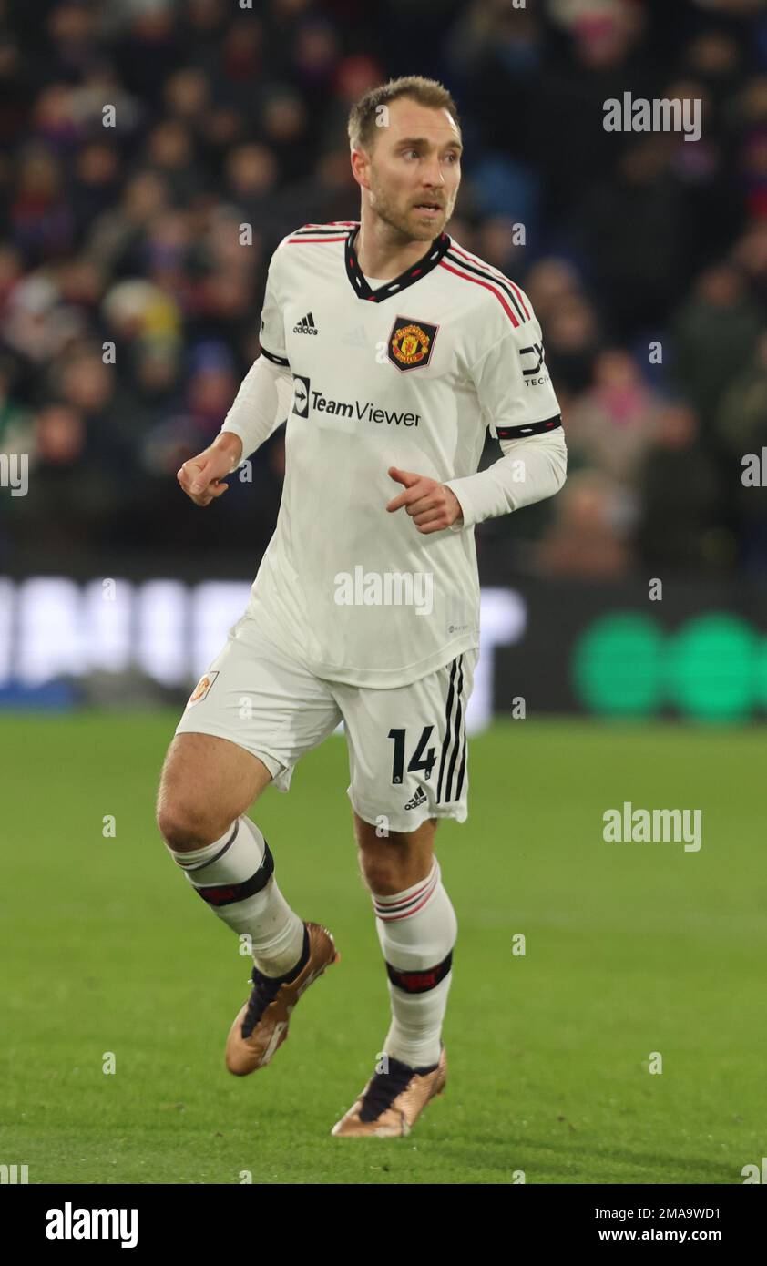 London ENGLAND - January 18:Manchester United's Christian Eriksen ...