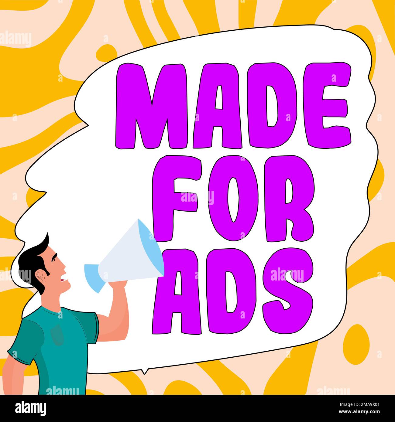 Text caption presenting Made For Ads. Word for Marketing strategies ... Text caption presenting Made For Ads. Word for Marketing strategies ...