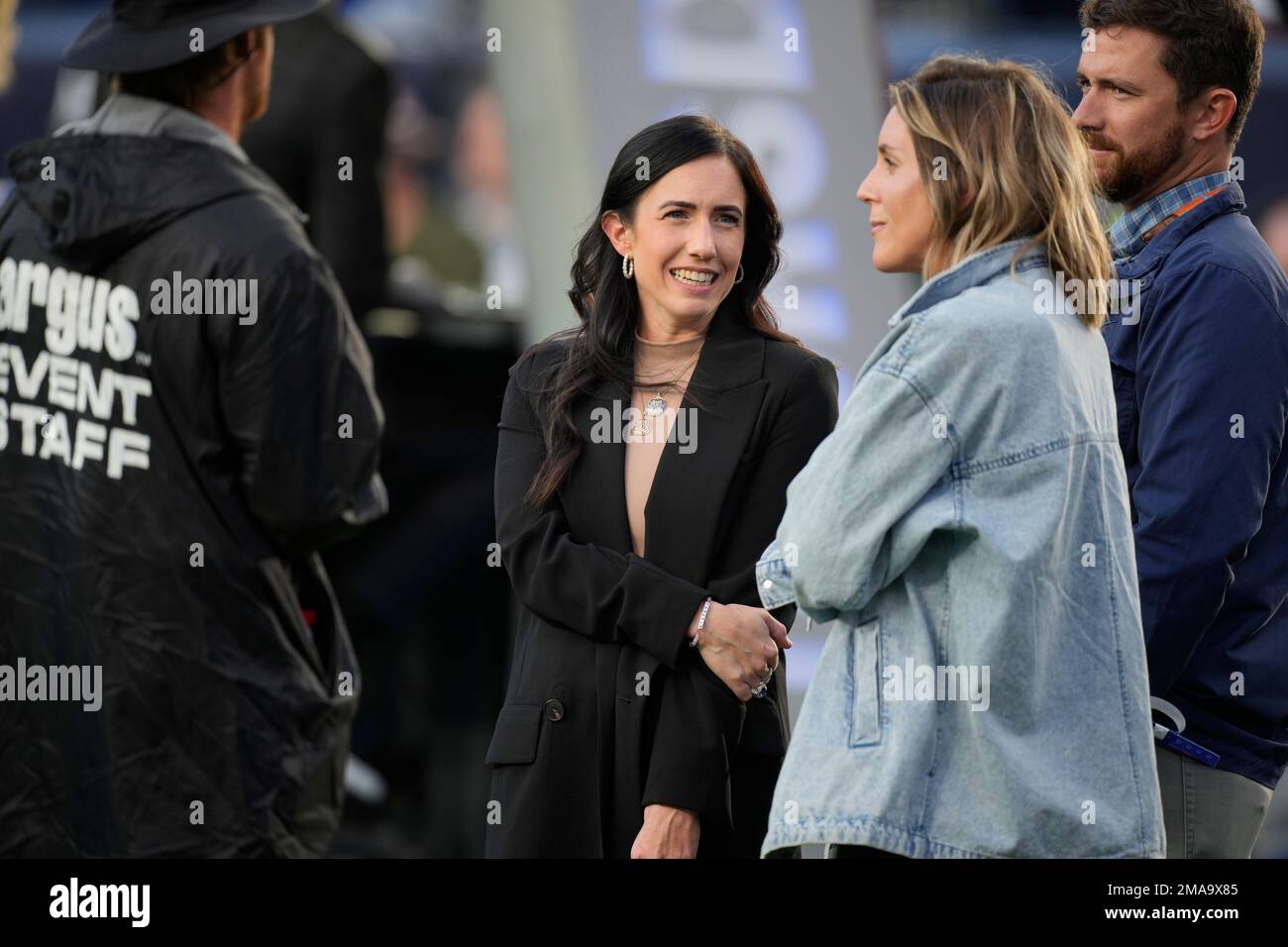 Indianapolis Colts vice chair and owner Kalen Jackson in the first half ...