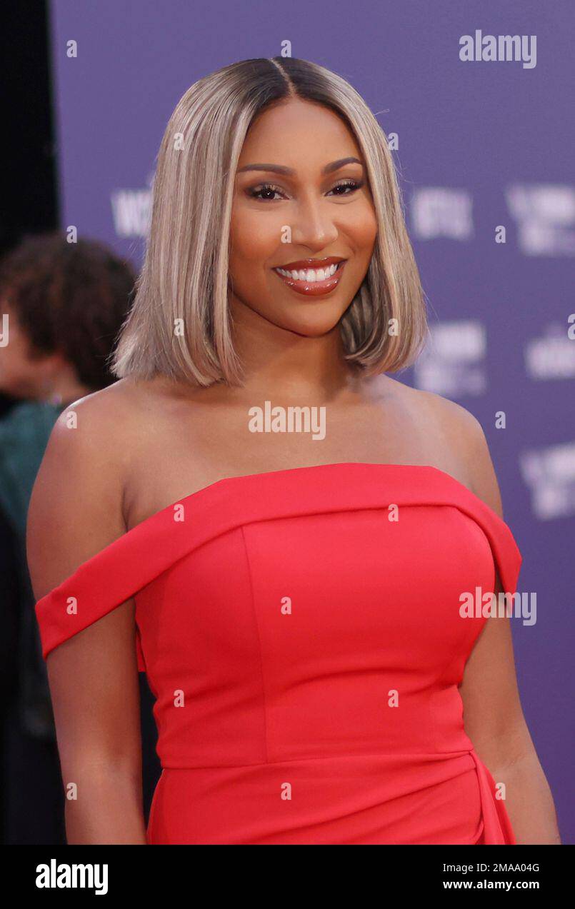 Toni Tone poses for photographers upon arrival for the premiere of the ...