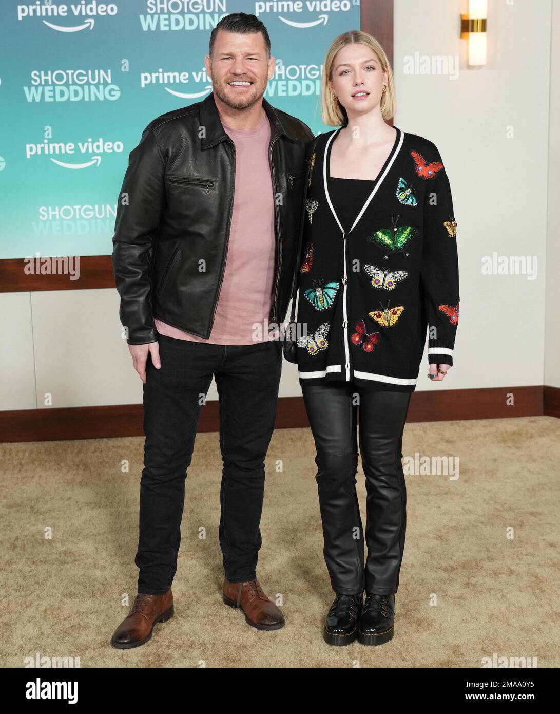 Los Angeles, USA. 18th Jan, 2023. Michael Bisping and Daughter arrives ...