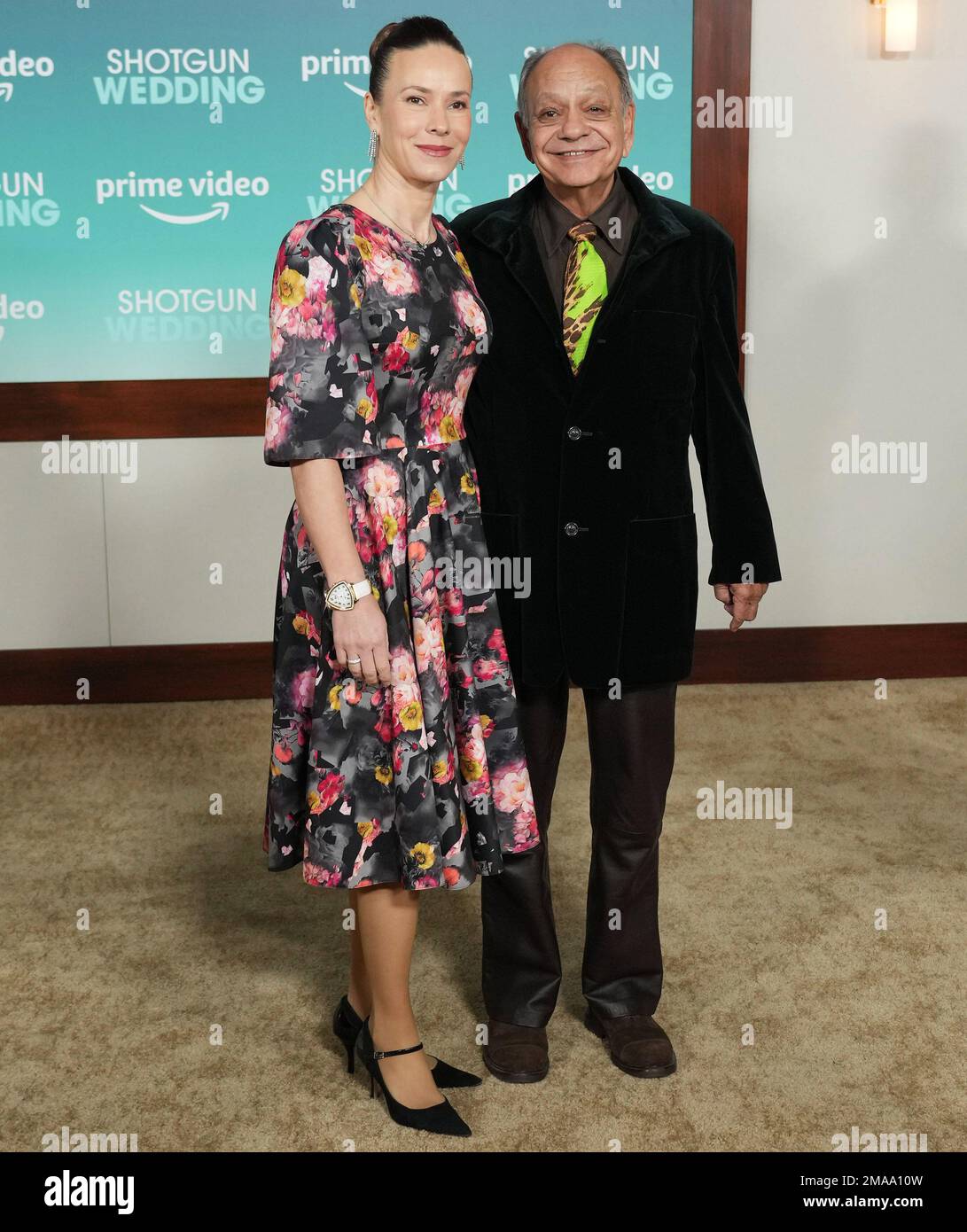 (L-R) Natasha Rubin and Cheech Marin arrives at the Prime Video's ...