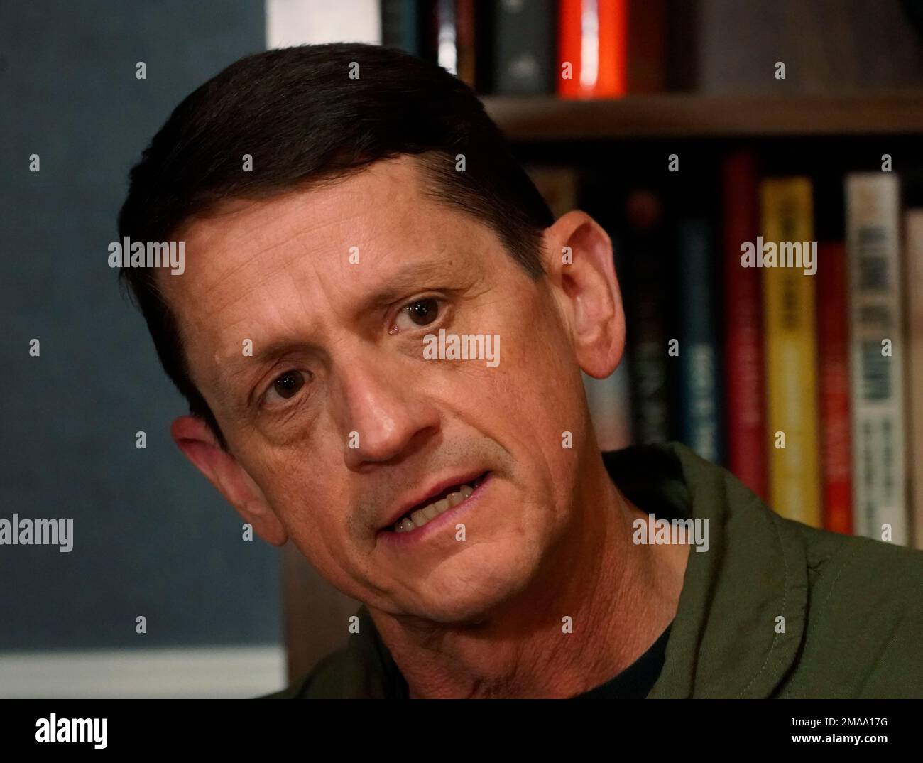 US Navy Rear Admiral Greg Huffman, Commander of Carrier Strike Group ...