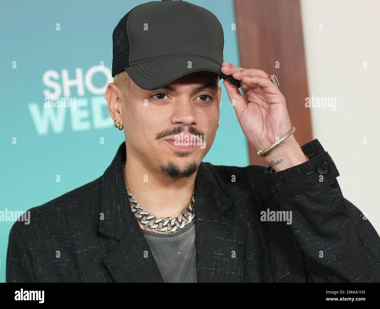 Evan Ross arrives at the Prime Video's SHOTGUN WEDDING Los Angeles ...