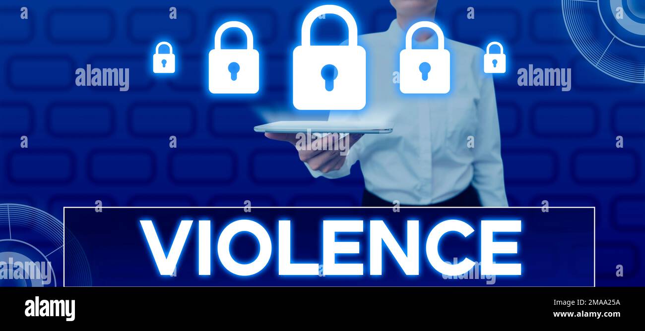 Inspiration showing sign Violence. Concept meaning the use of physical ...