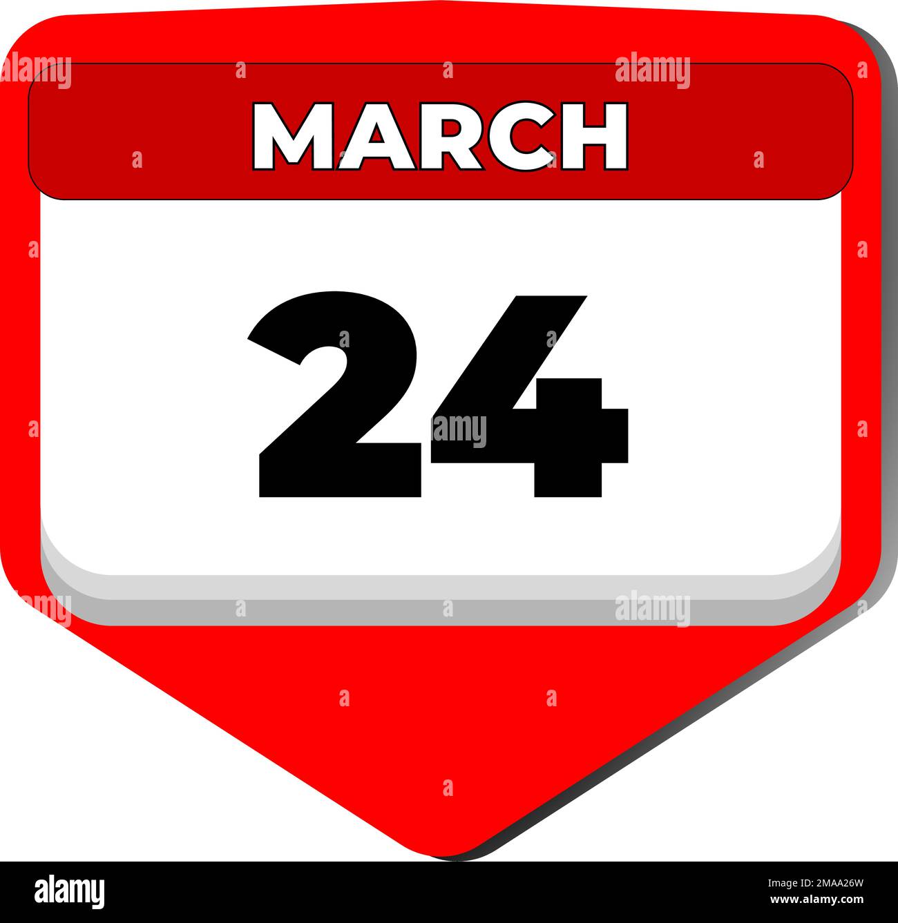 24 march icon Cut Out Stock Images & Pictures - Alamy