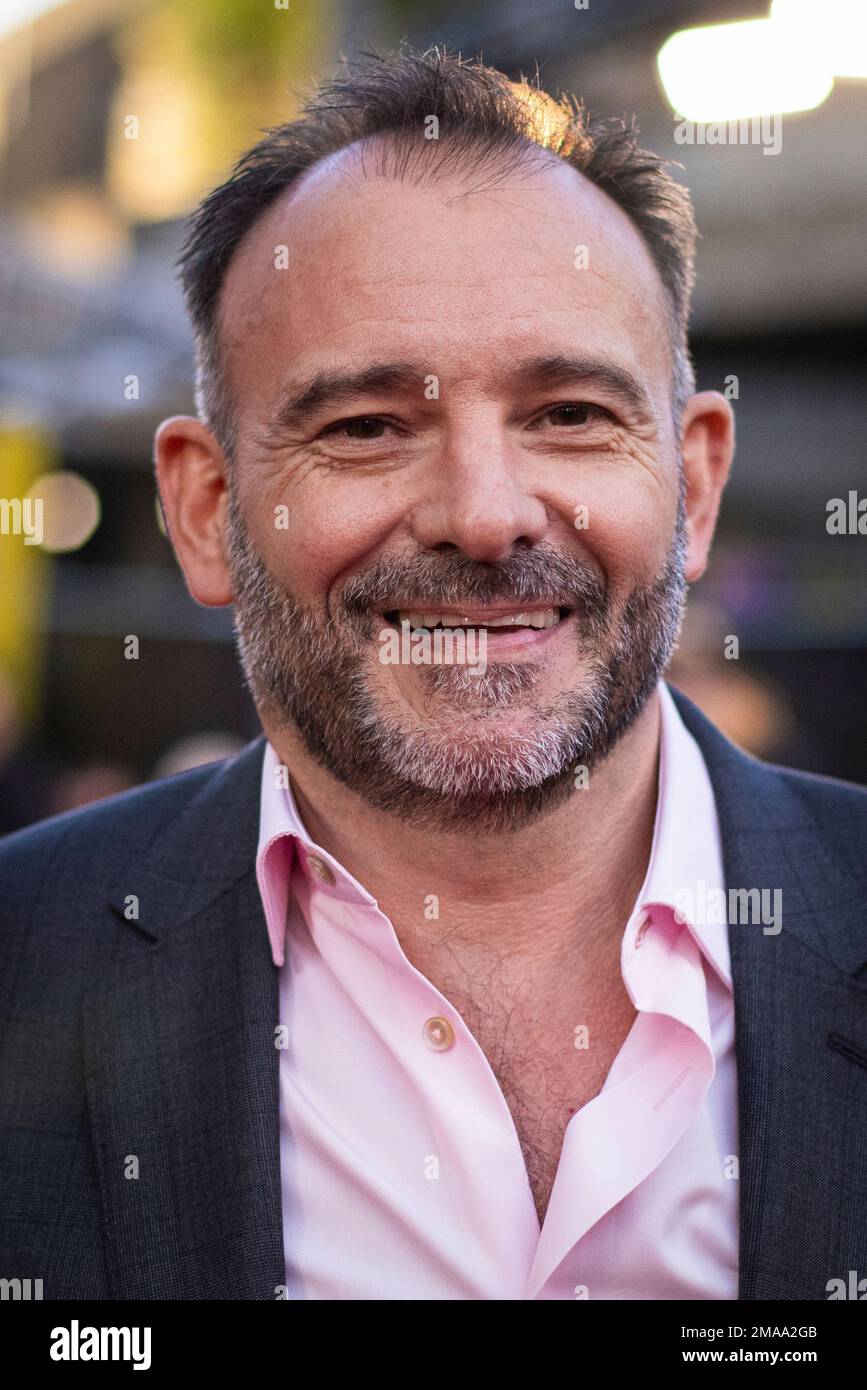 Matthew Warchus poses for photographers upon arrival for the premiere ...