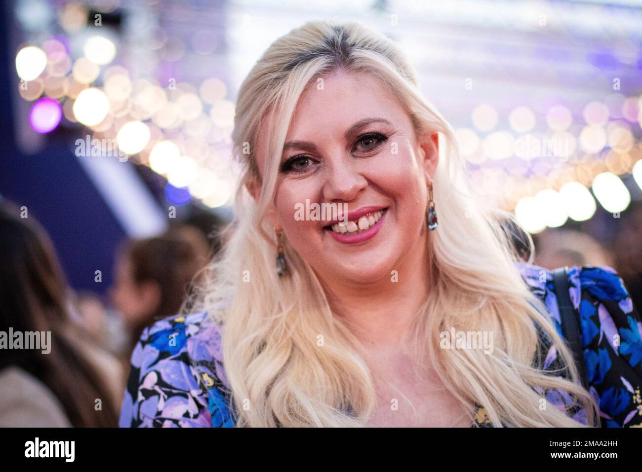 Louise Pentland poses for photographers upon arrival for the premiere ...