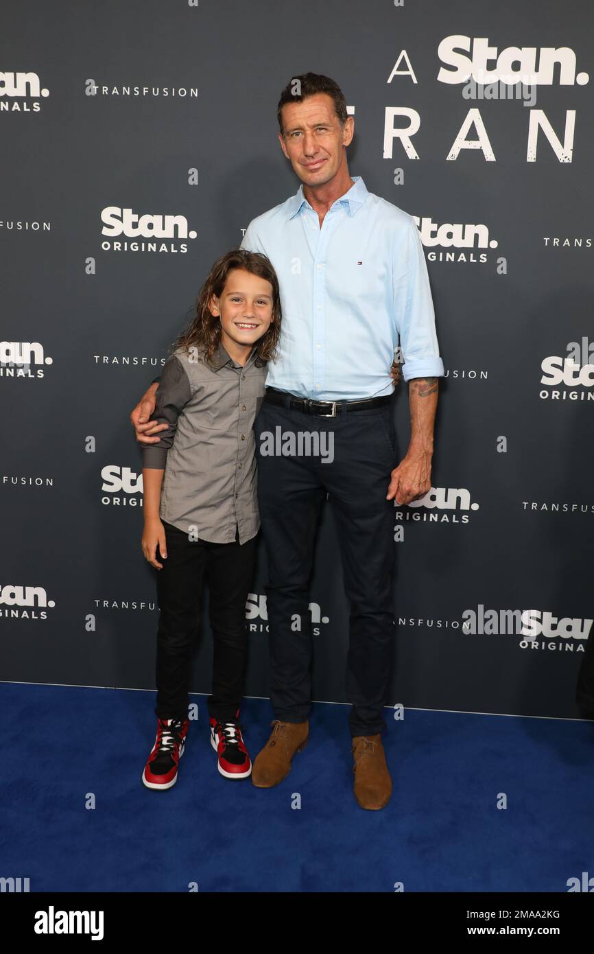 Sydney, Australia. 19th January 2023. Matt Nable's brother and son ...