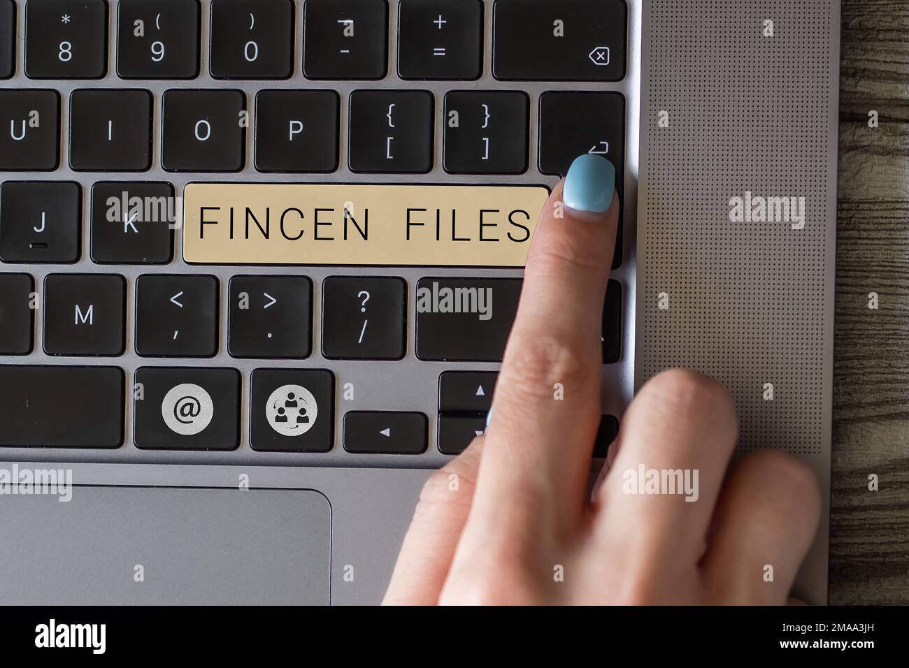 Sign displaying Fincen Files. Word Written on Transactions in financial ...