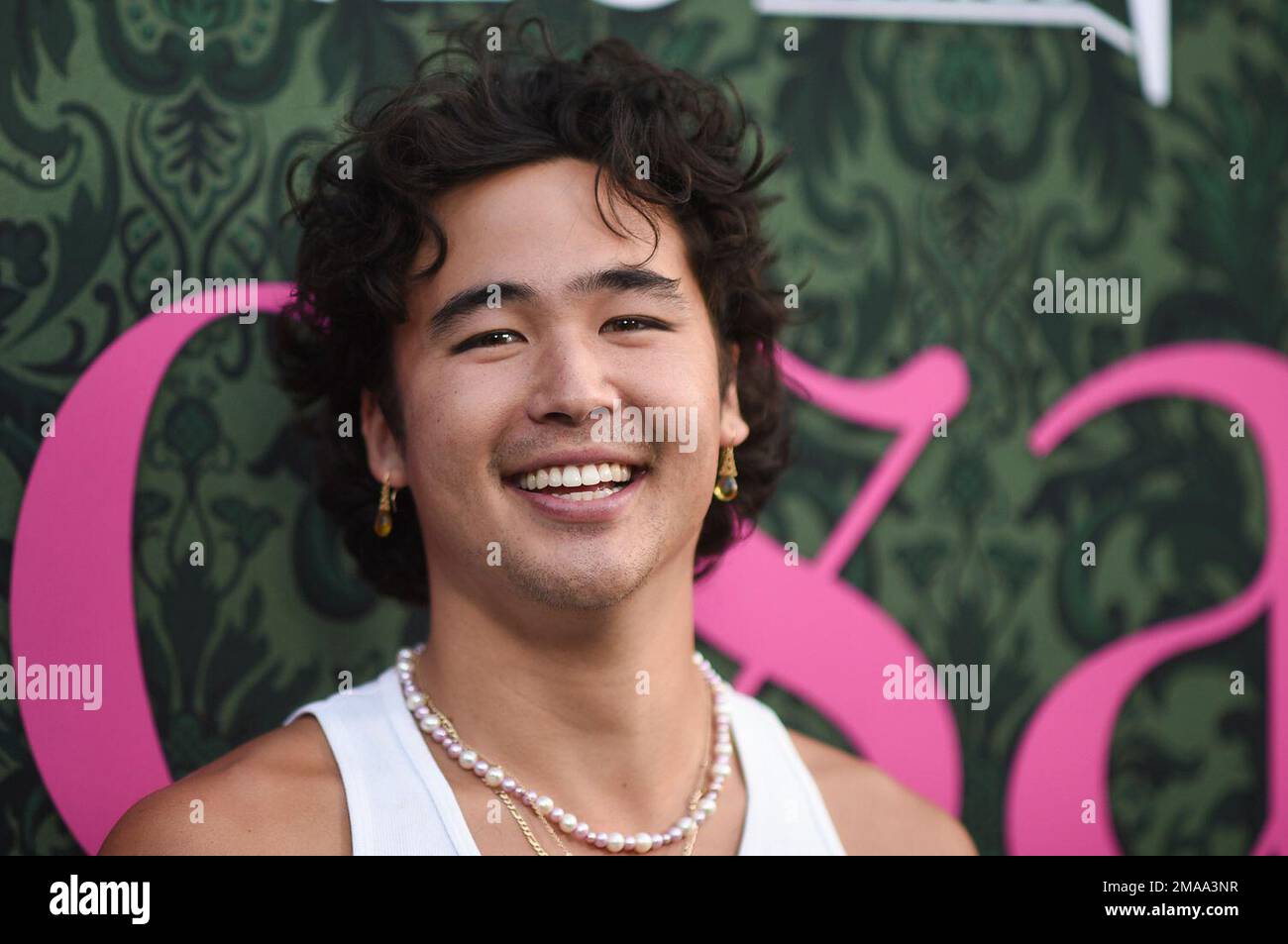 Nico Hiraga arrives at the world premiere of "Rosaline" on Thursday ...
