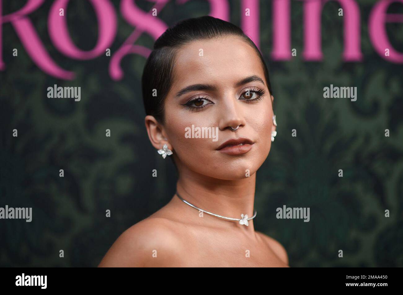 Isabela Merced arrives at the world premiere of "Rosaline" on Thursday ...