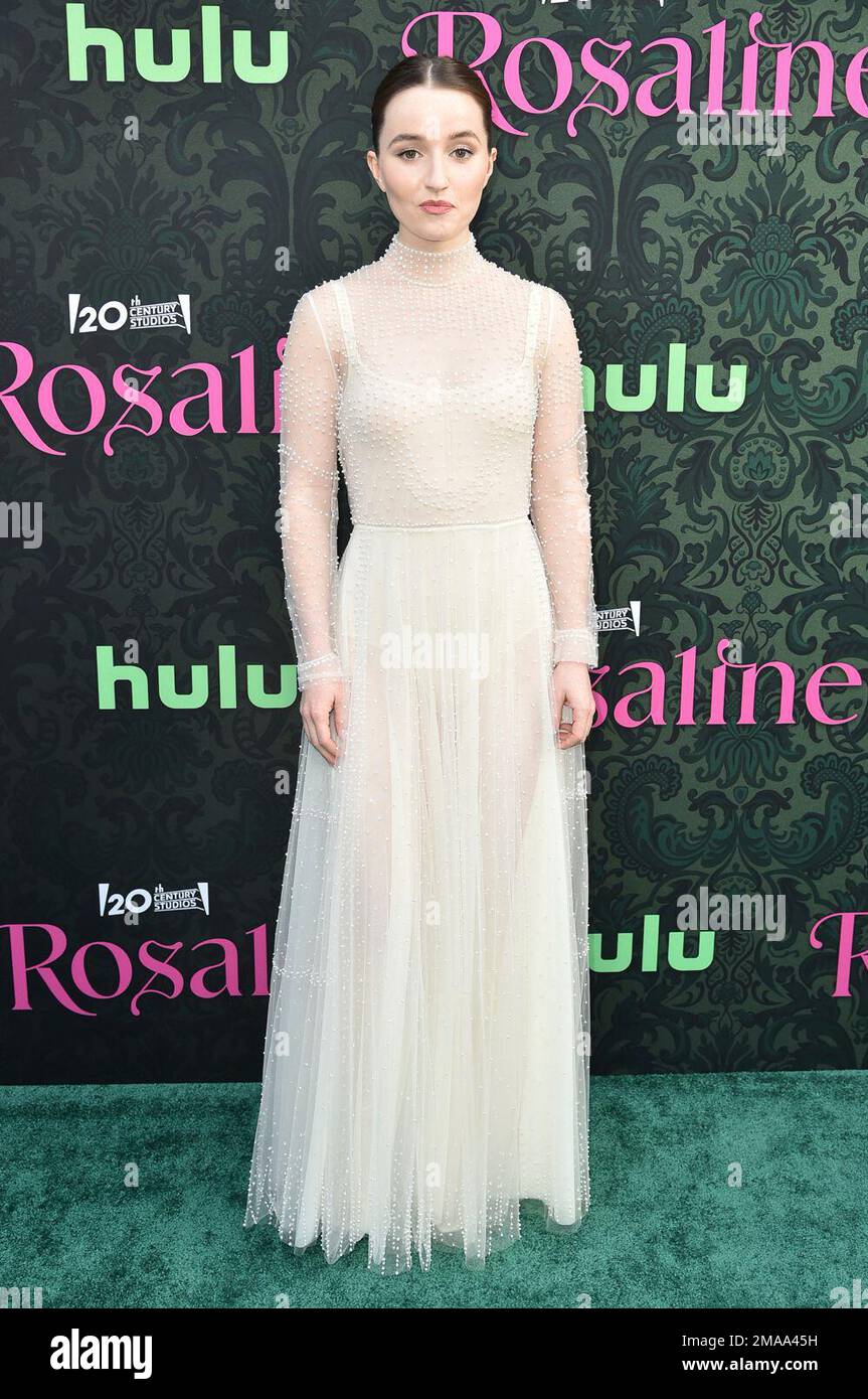 Kaitlyn Dever arrives at the world premiere of "Rosaline" on Thursday ...
