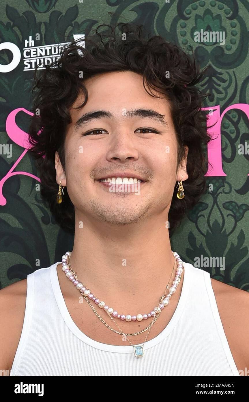 Nico Hiraga arrives at the world premiere of "Rosaline" on Thursday ...