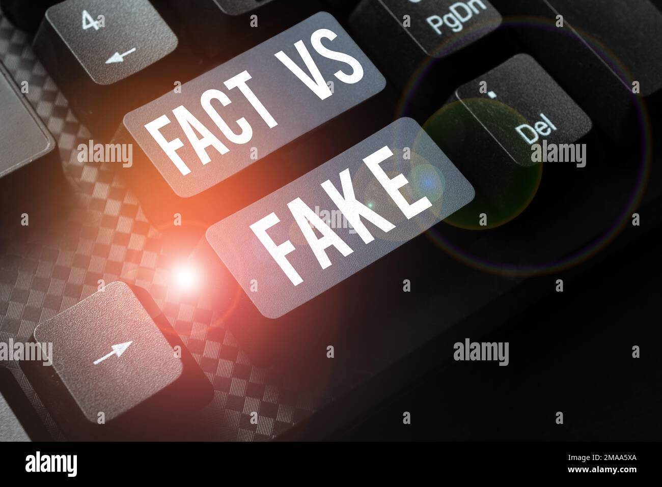 Sign displaying Fact Vs Fake. Business idea Is it true or is false ...