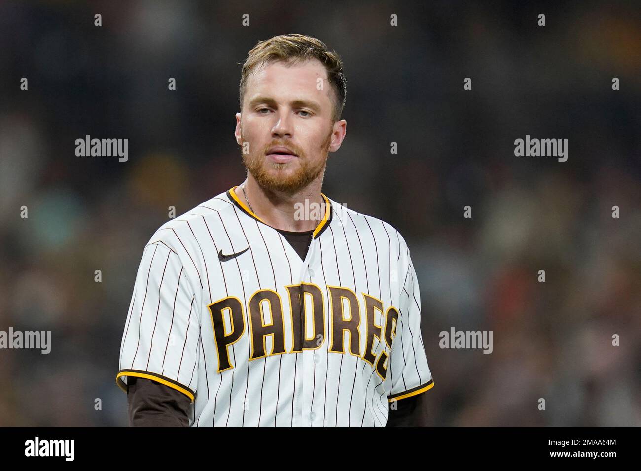 San Diego Padres' Brandon Drury batting during the second inning of a ...