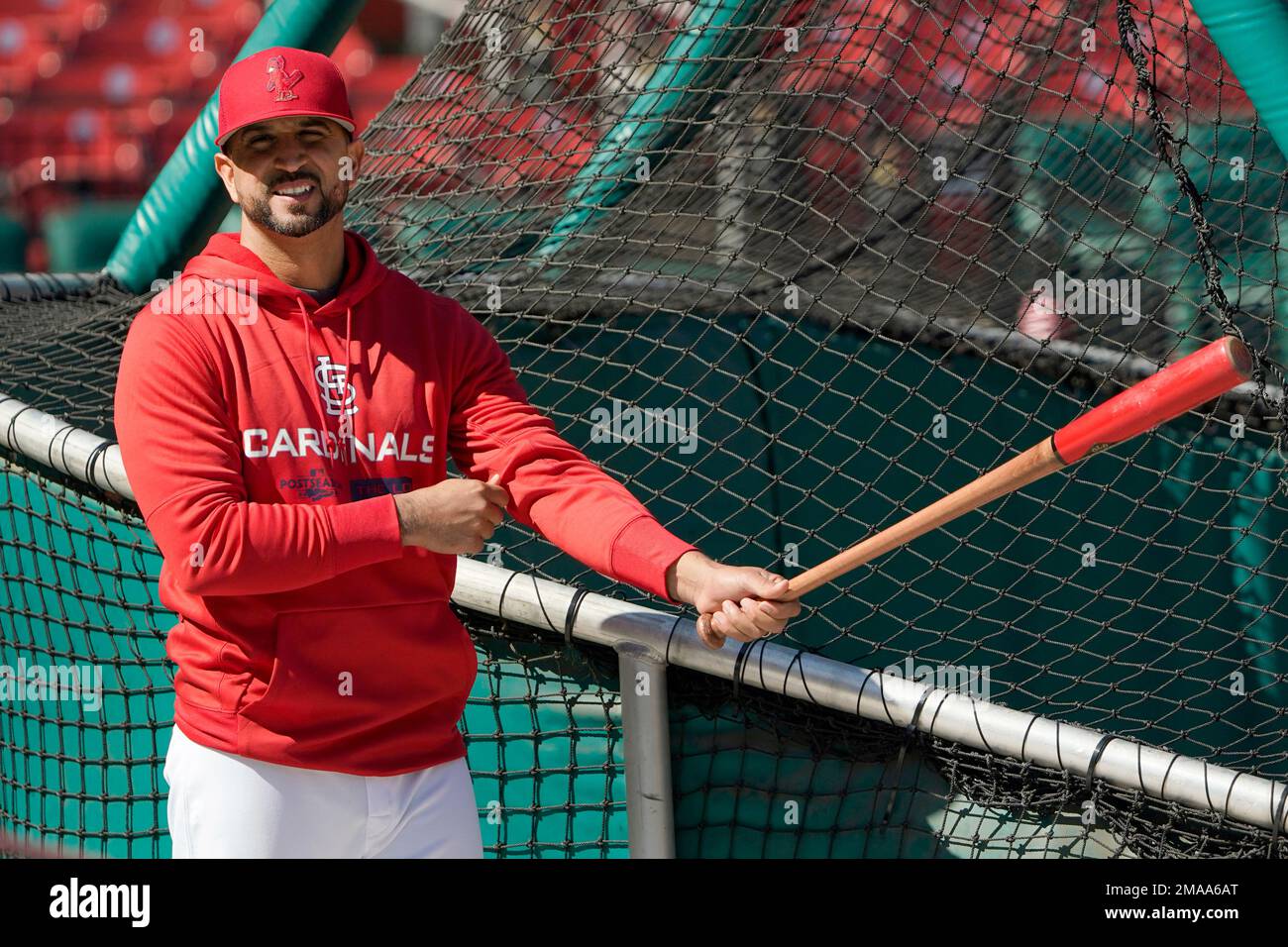 St. Louis Cardinals manager Oliver Marmol watches his team during ...