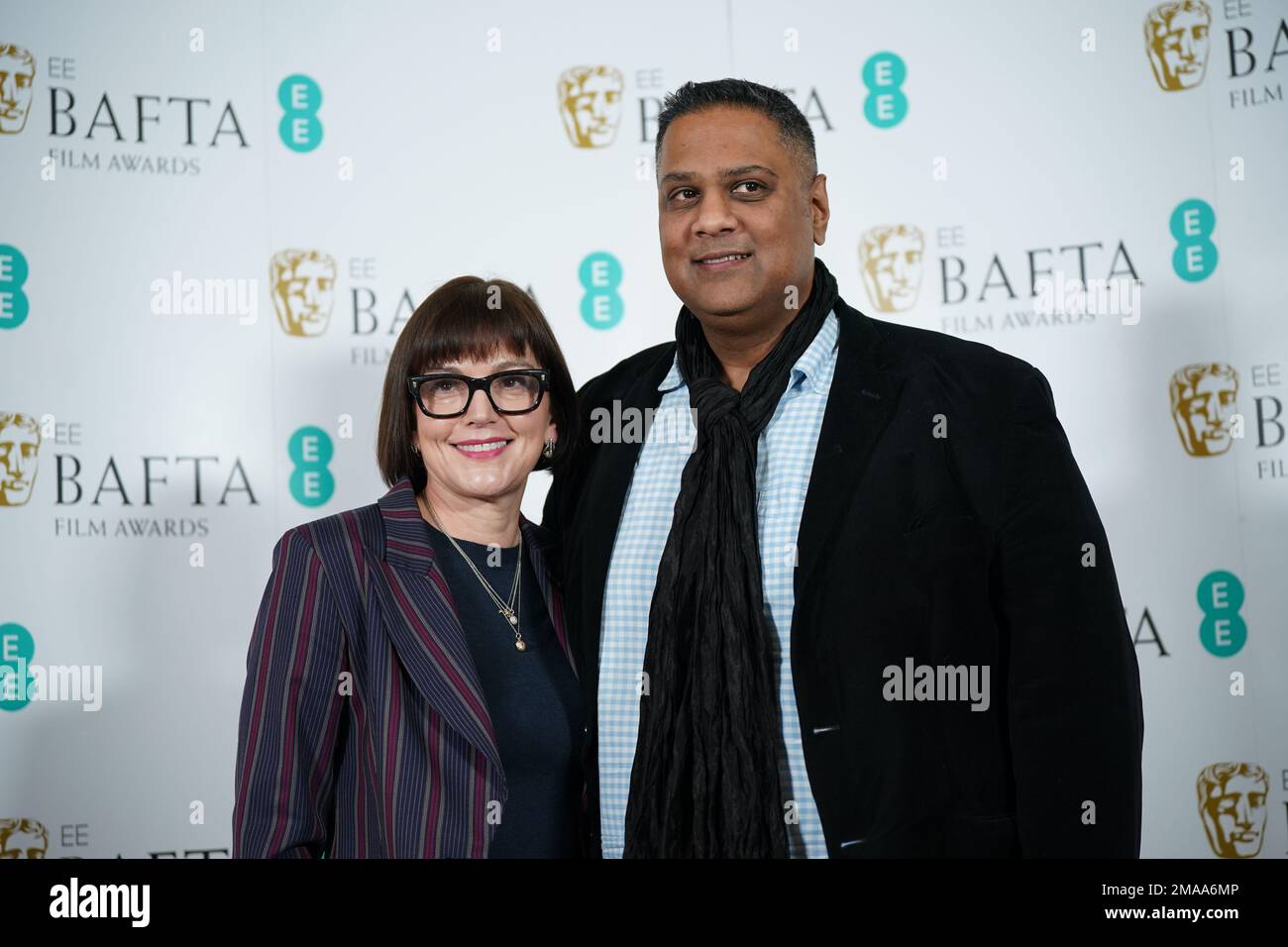 CEO of BAFTA Jane Millichip and Chair of BAFTA Krishnendu Majumdar ...