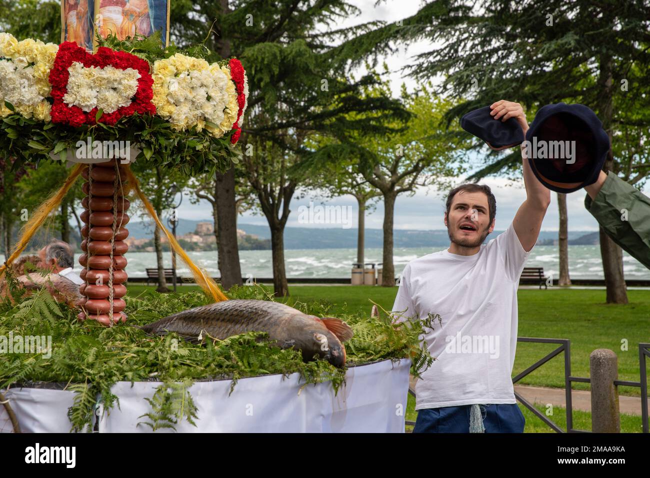 Traditional offerings during the traditional Madonna del Monte festival ...