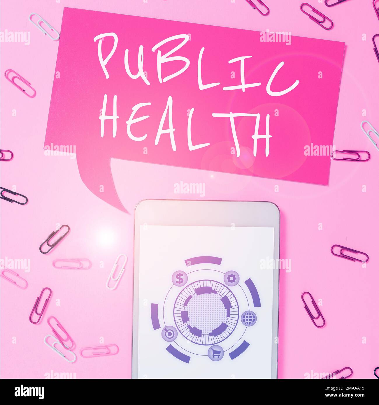 Sign displaying Public Health. Conceptual photo Promoting healthy ...