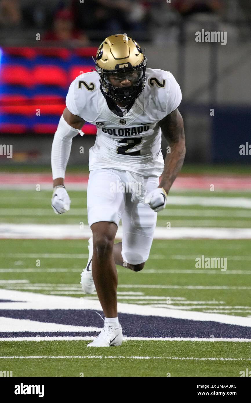 Colorado safety Jaylen Striker (2) in the first half during an NCAA ...