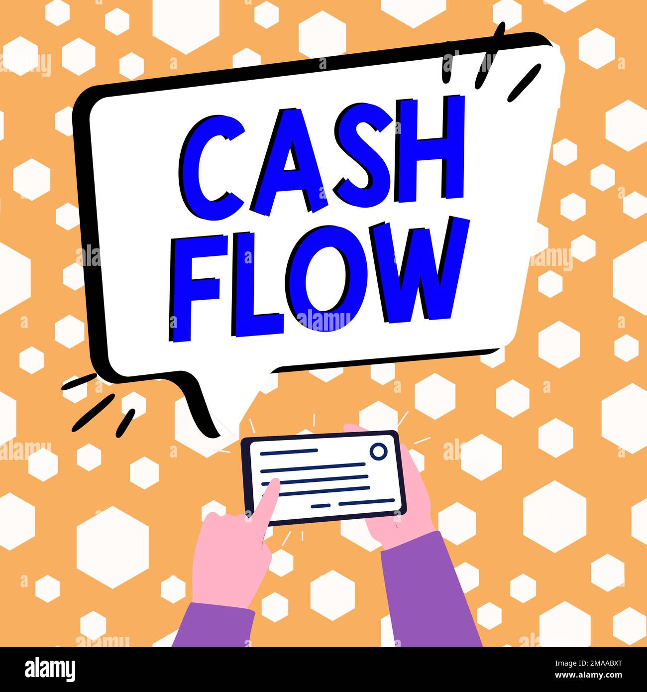Writing displaying text Cash Flow. Business overview Movement of the ...