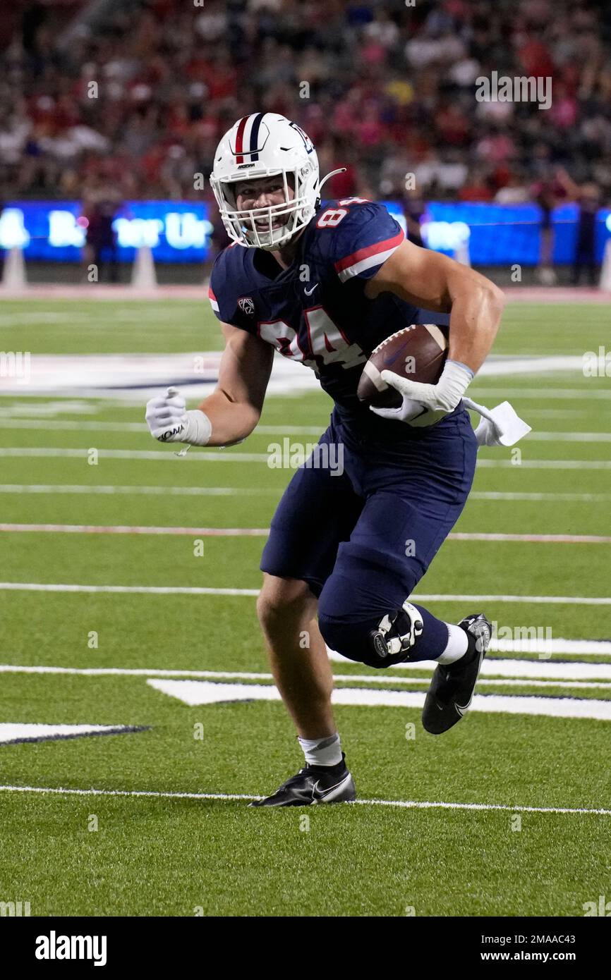 Arizona tight end Tanner McLachlan (84) in the first half during an ...
