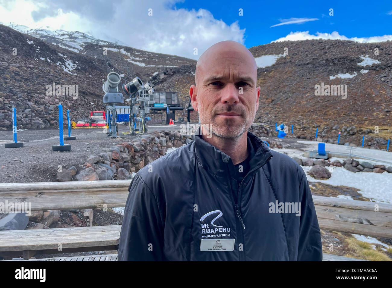 Johan Bergman, the ski area manager at the Tūroa ski field, poses fo a ...