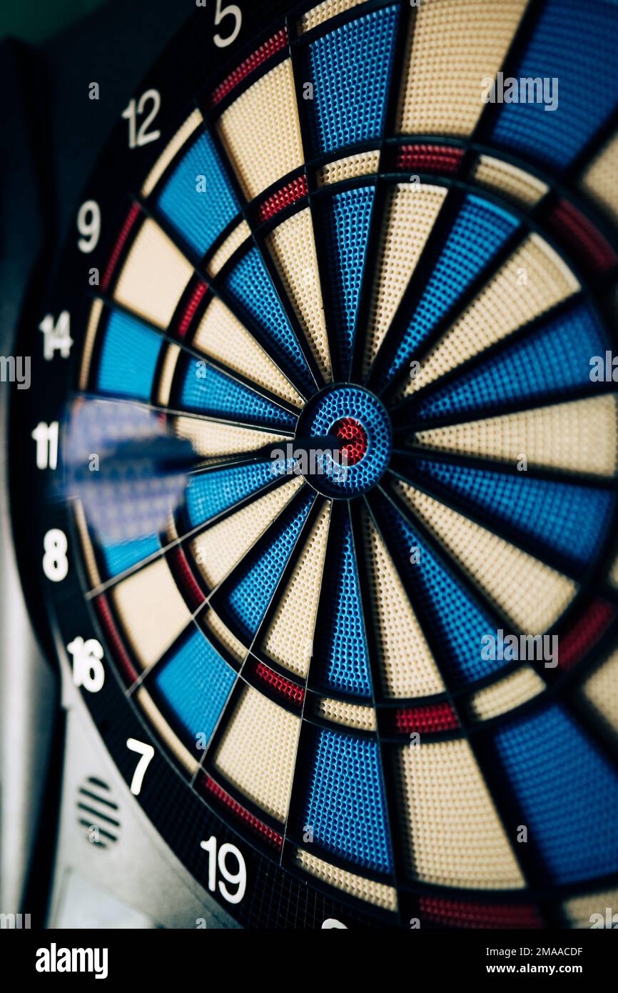 Dart target bull eye dartboard game success center hi-res stock ...