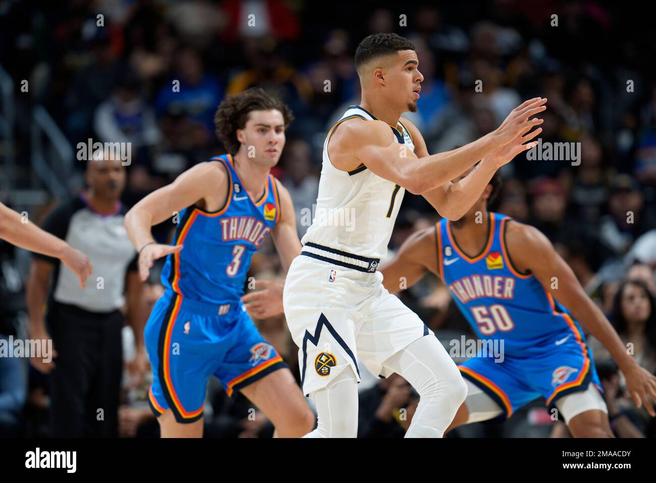 Denver Nuggets Forward Michael Porter Jr 1 In The First Half Of An
