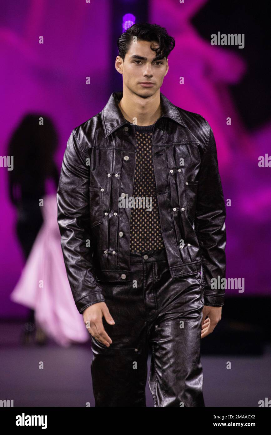 Jacob Rott wears a creation for the L'Oreal ready-to-wear Spring/Summer ...