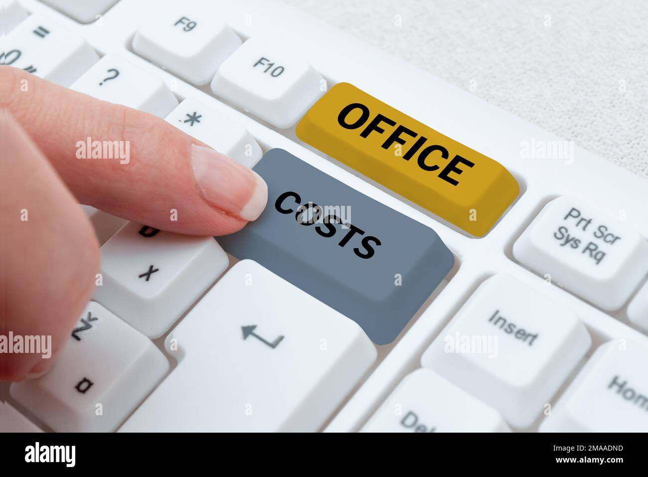 Conceptual caption Office Costs. Business idea amount of money paid to ...