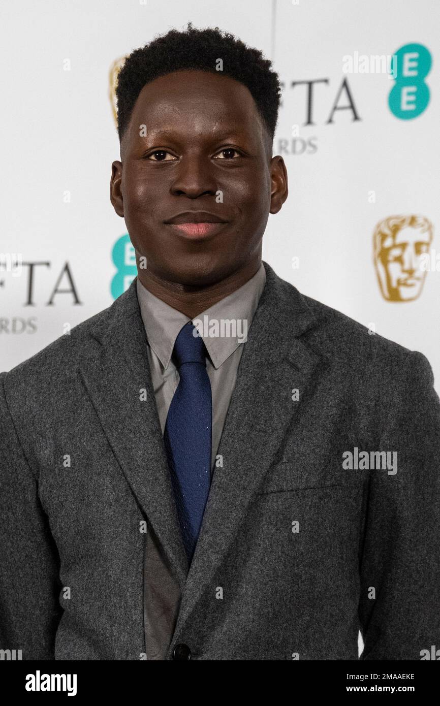 London, UK. 19 January 2023. Actor Toheeb Jimoh announces the EE BAFTA ...