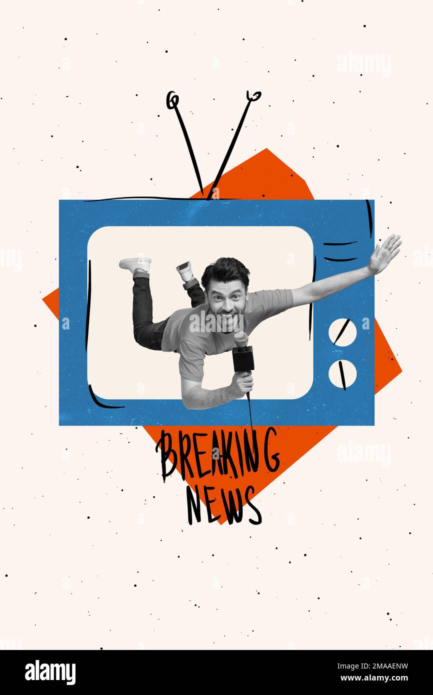 Breaking the news painting hi-res stock photography and images - Alamy