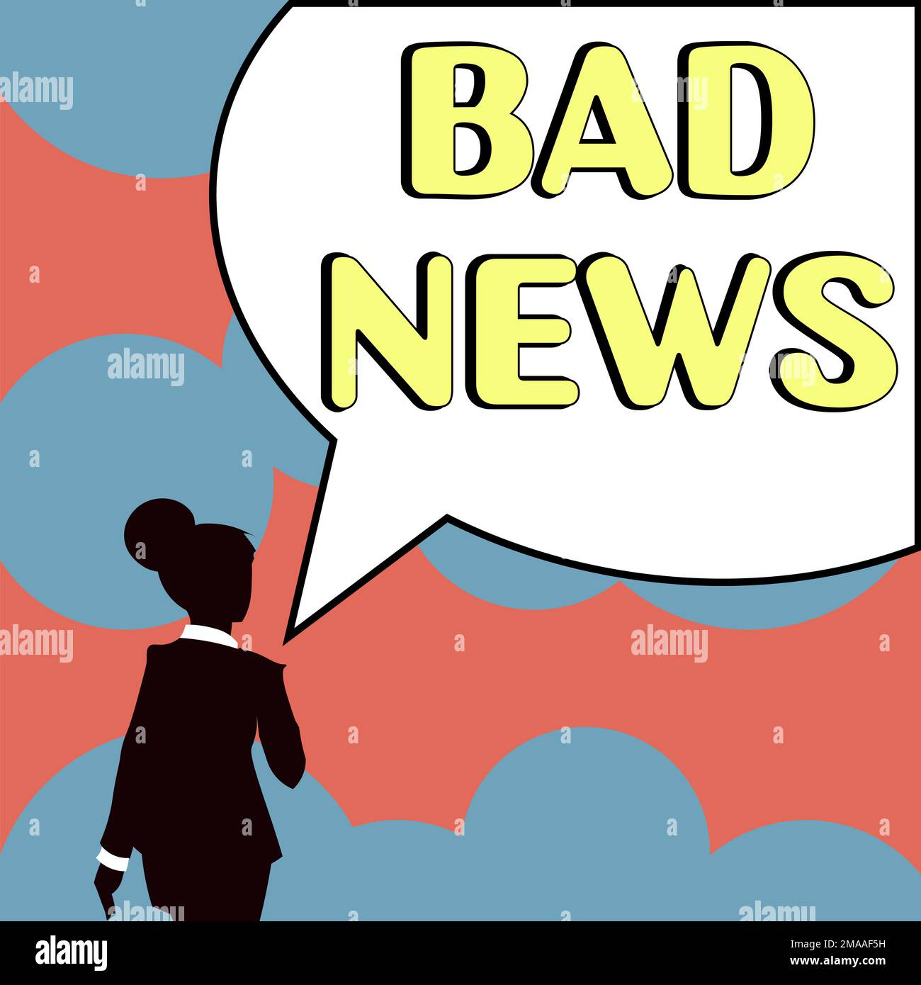 Sign displaying Bad News. Conceptual photo unwelcome thing or person ...