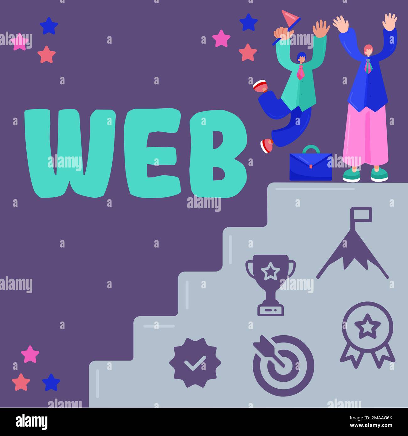 Sign displaying Web. Word for a system of Internet servers that support ...