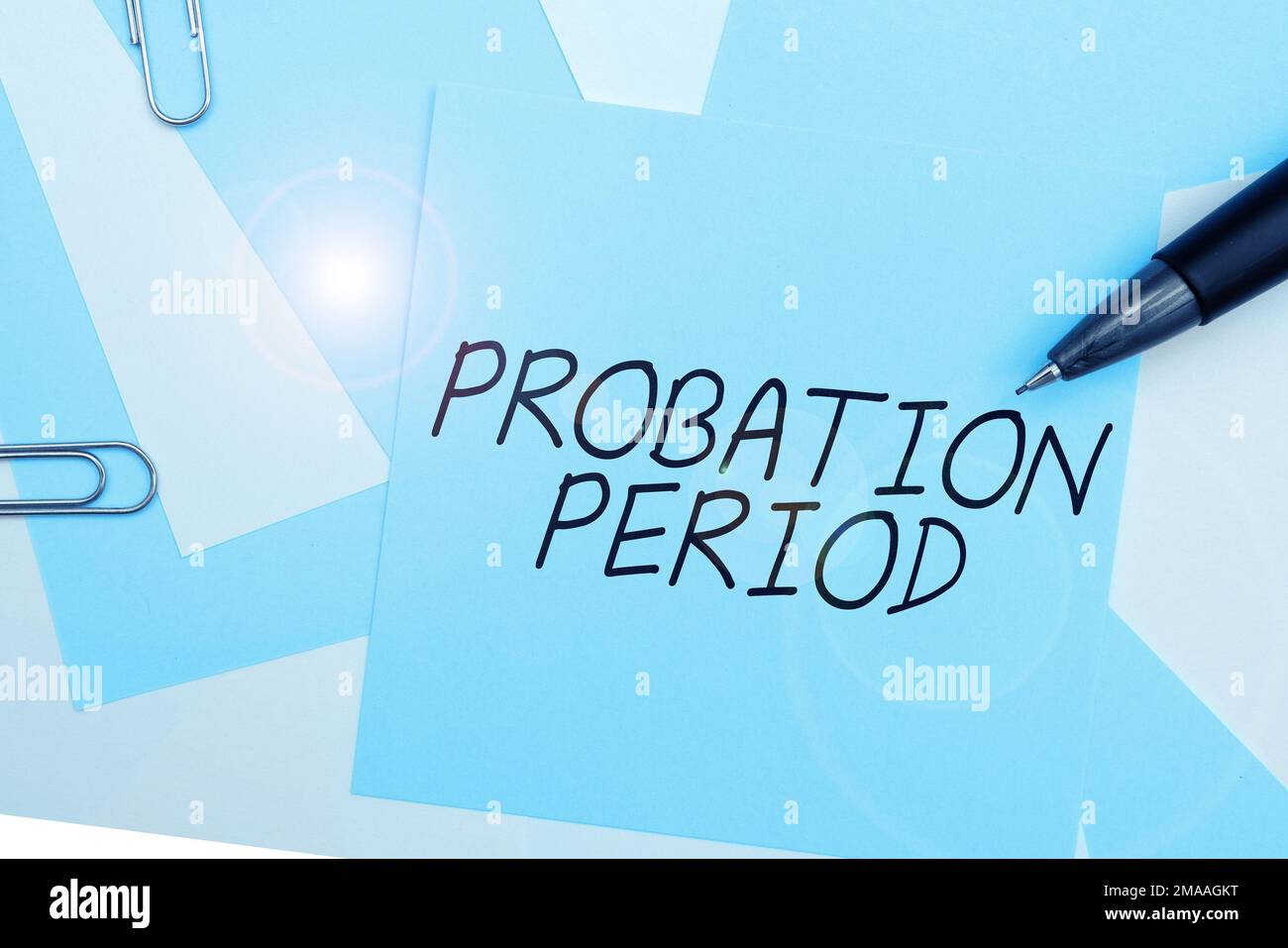 Conceptual display Probation Period. Concept meaning focused and ...