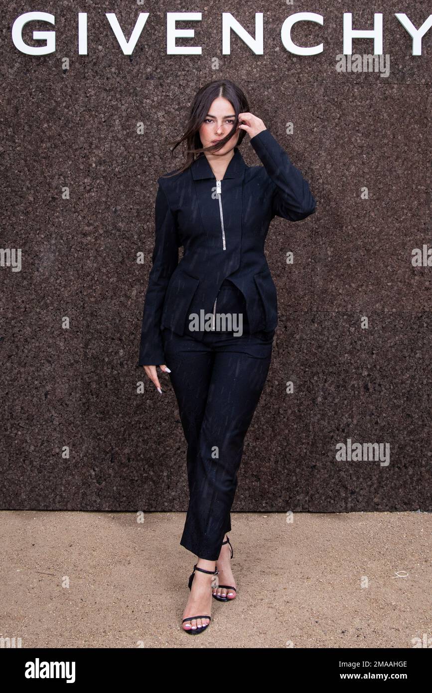 Addison Rae poses for photographers upon arrival for the Givenchy ready ...