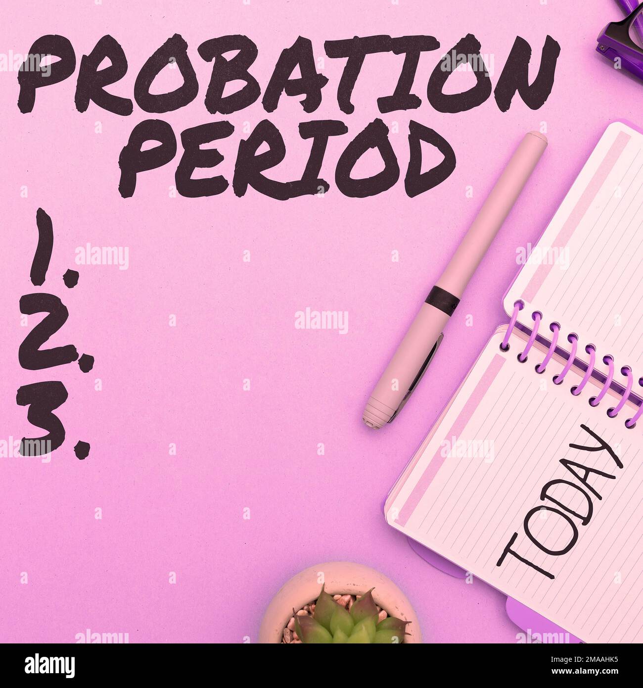 Sign displaying Probation Period. Word for focused and iterative ...
