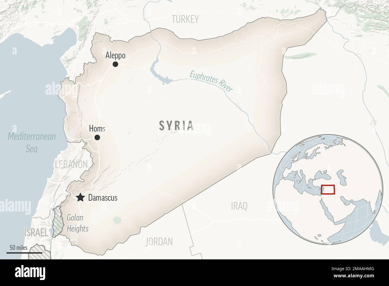 This is a locator map for Syria with its capital, Damascus. (AP Photo ...