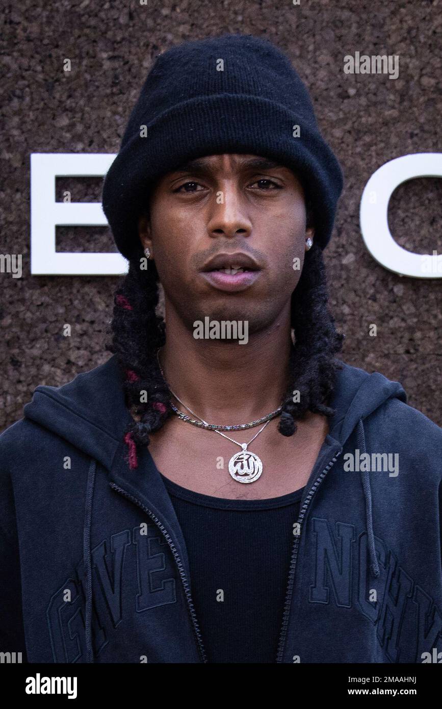 Abubakar Baker Shariff-Farr , a.k.a. Bakar poses for photographers upon ...