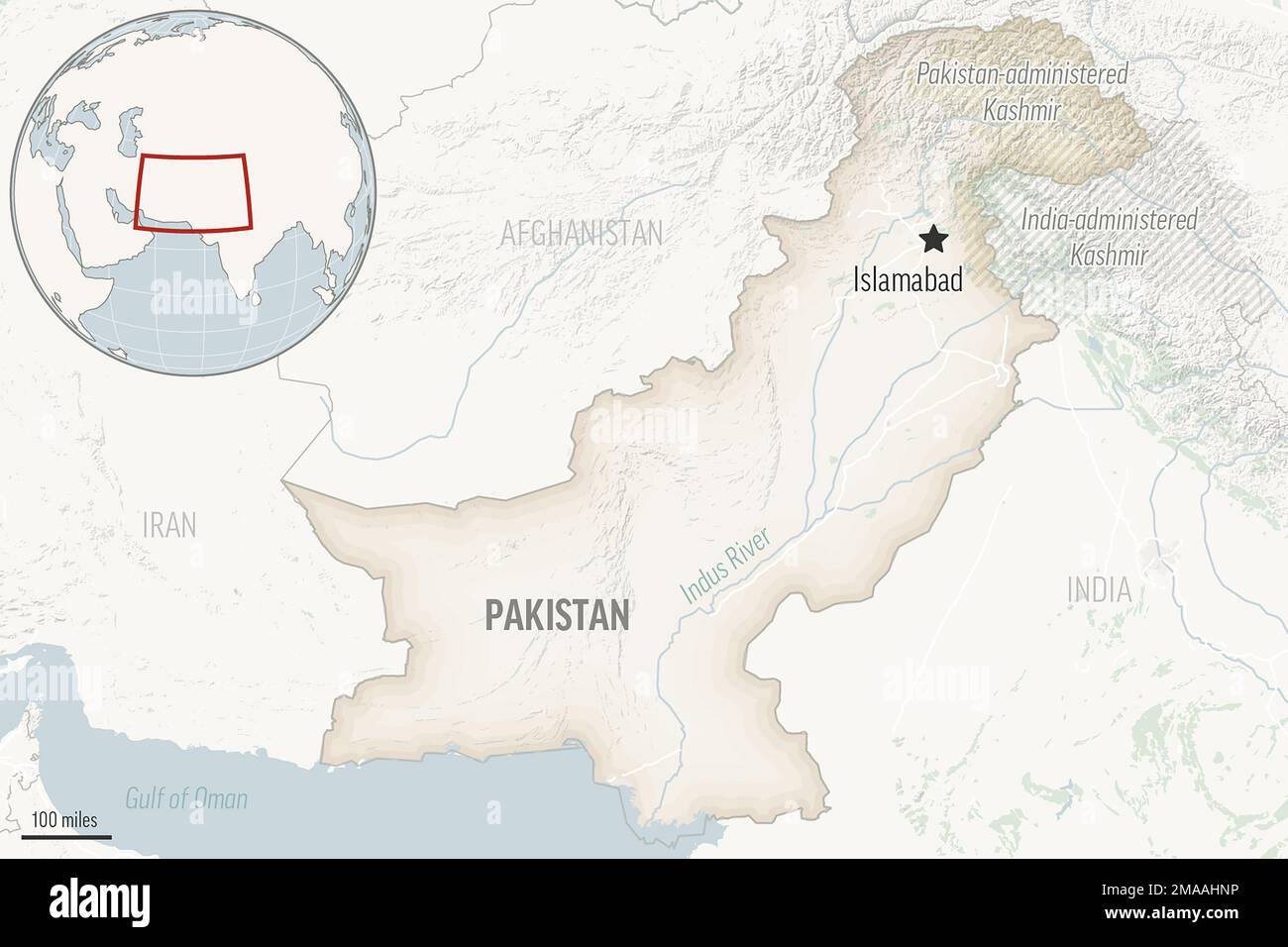 This is a locator map for Pakistan with its capital, Islamabad, and the ...