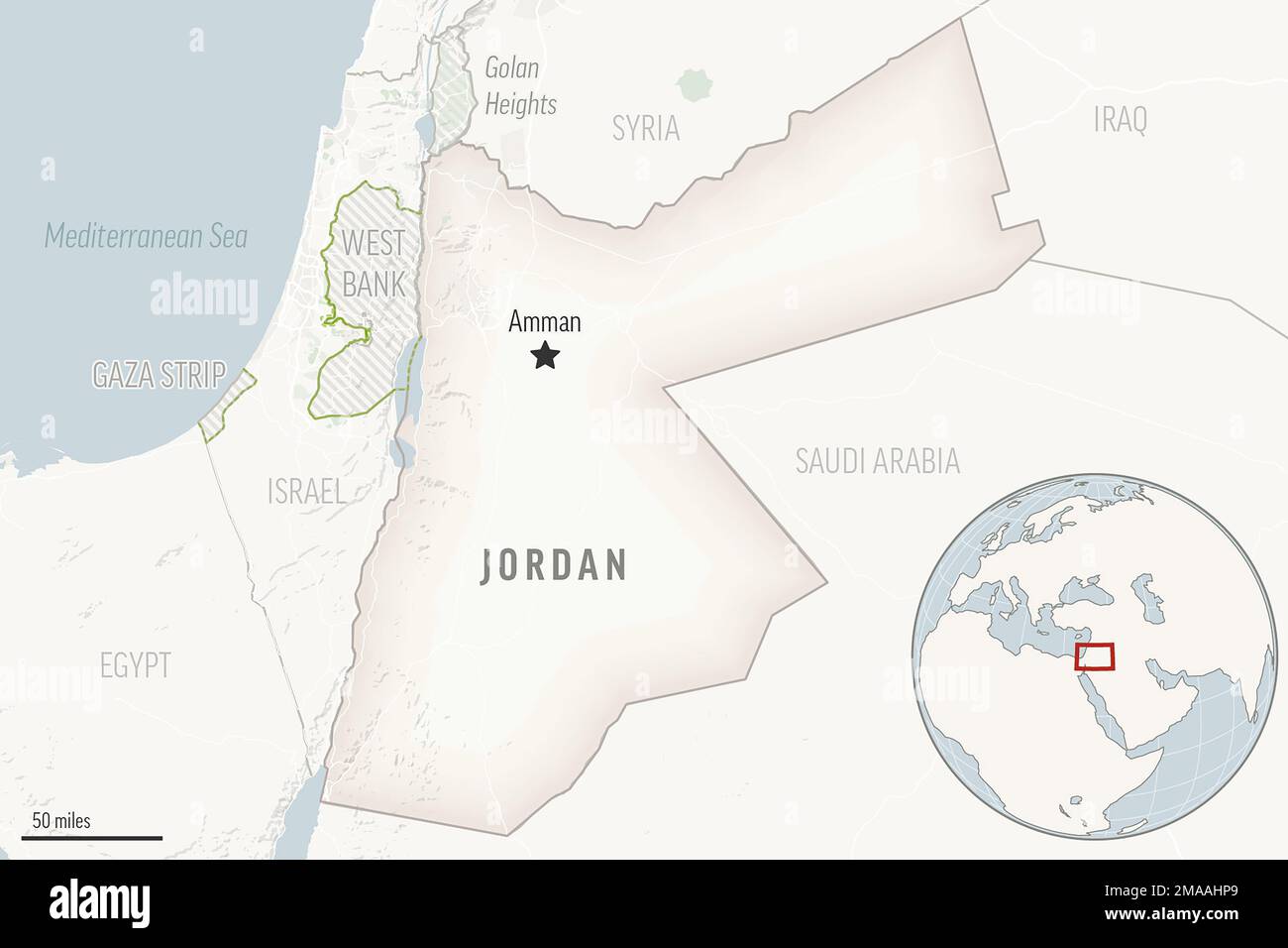This is a locator map for Jordan with its capital, Amman. (AP Photo ...