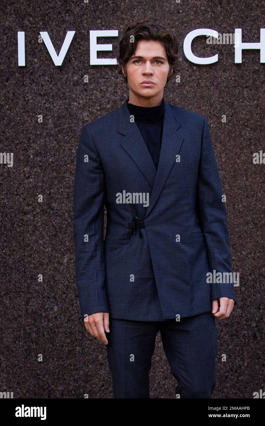 Will Peltz pose for photographers upon arrival for the Givenchy ready ...