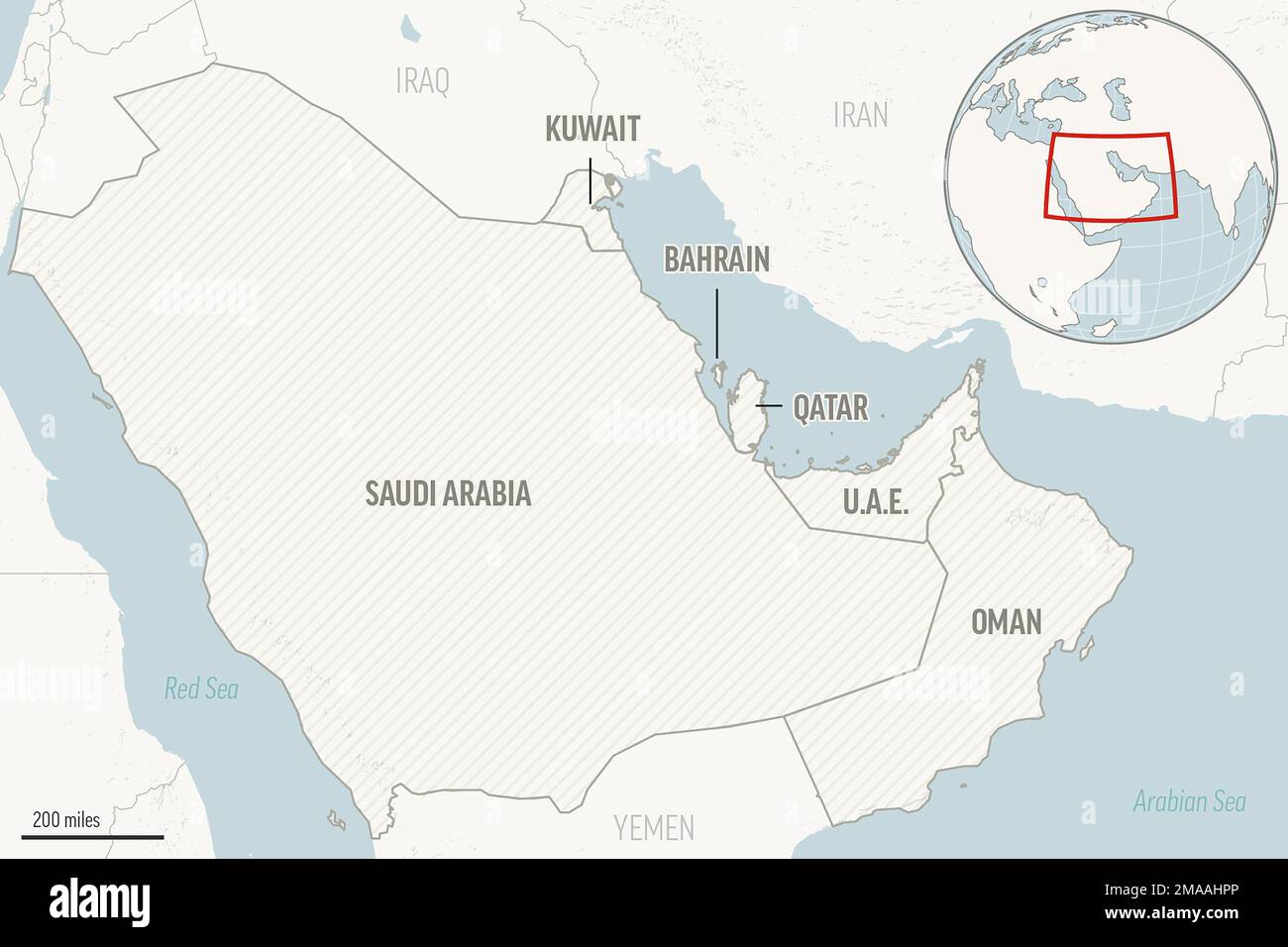 This is a locator map for the Gulf Cooperation Council member states ...