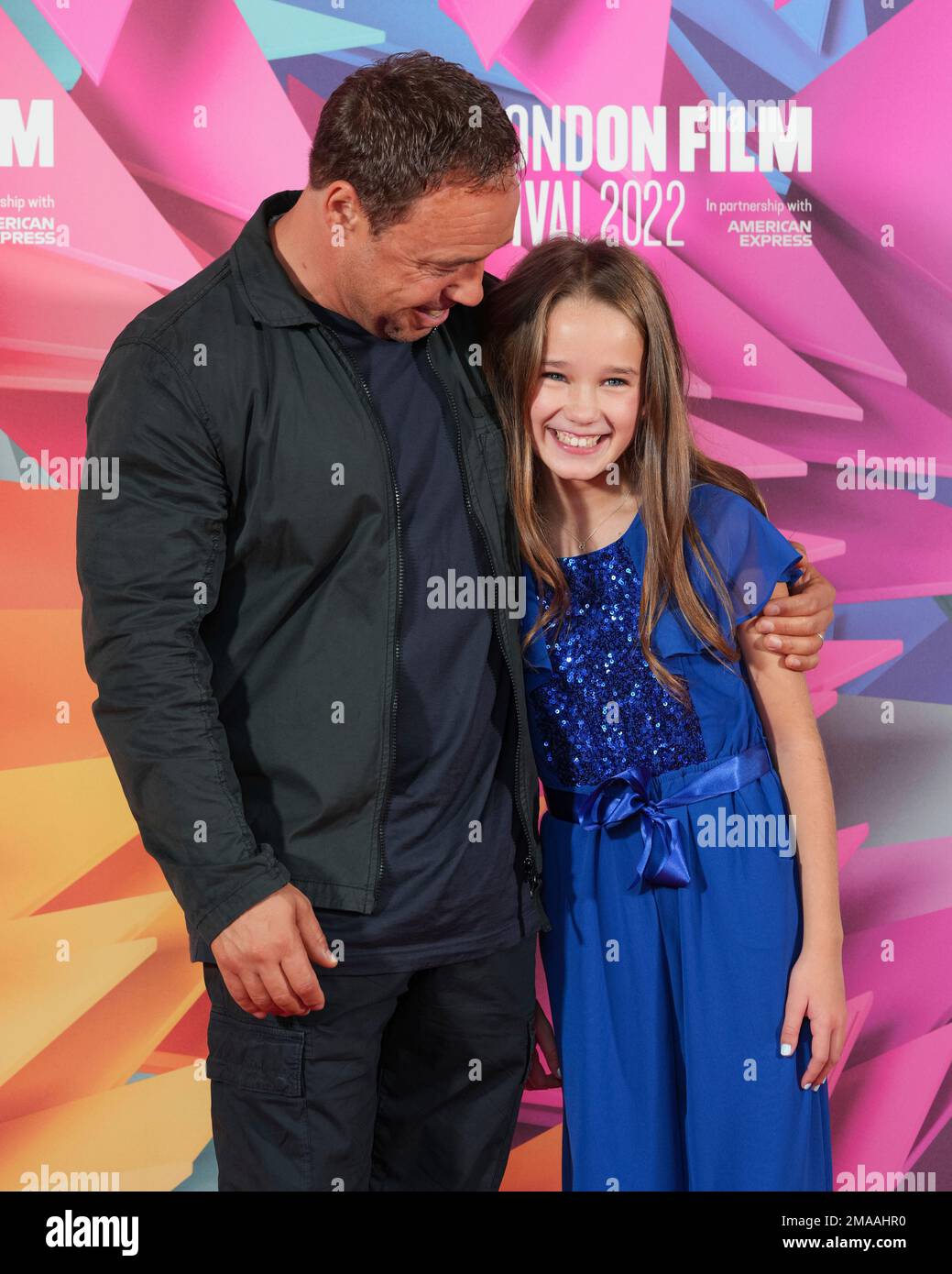 Stephen Graham, left, and Alisha Weir pose for photographers at the ...