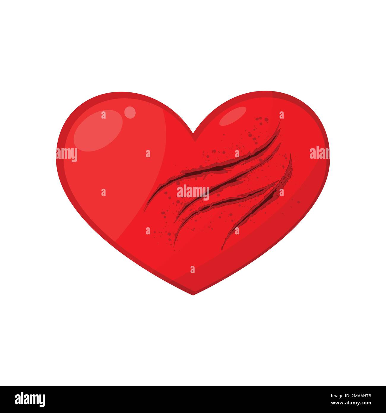 Heart with wounds Stock Vector Image & Art - Alamy