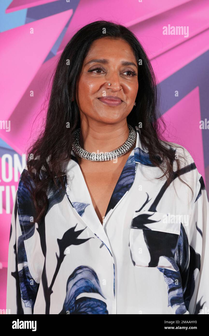 Sindhu Vee poses for photographers at the photo call for the film ...