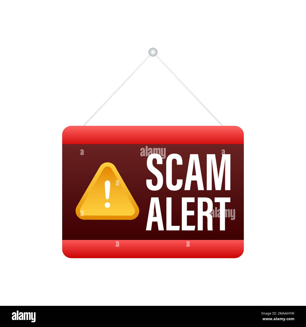 Scam alert. Hacker attack and web security vector concept, phishing ...