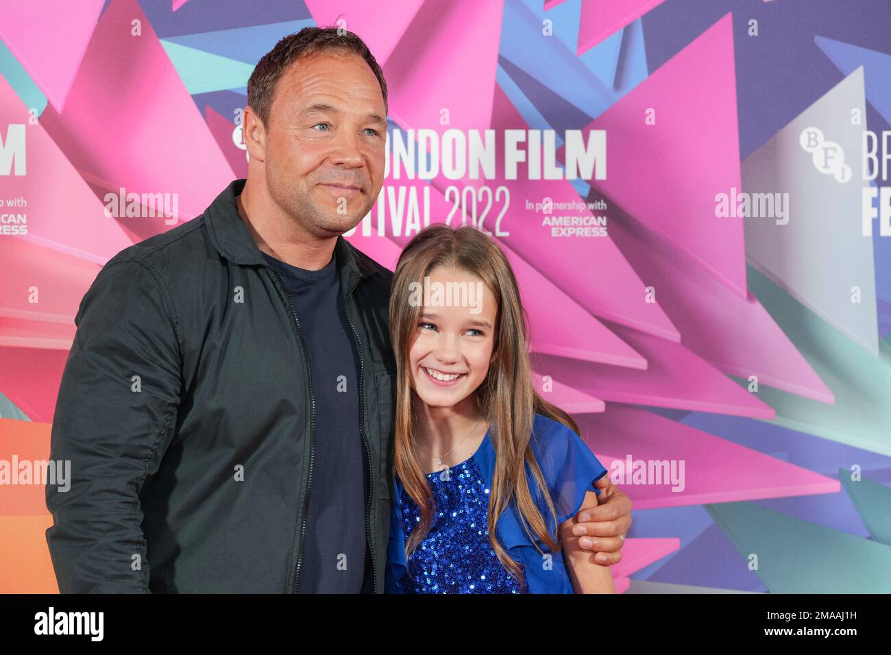 Stephen Graham, left, and Alisha Weir pose for photographers at the ...